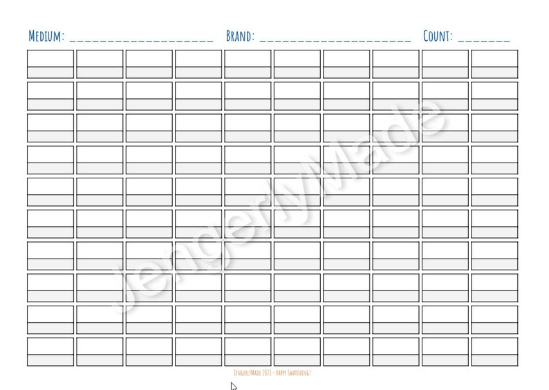 100 Color Swatch Chart Unbranded/ready to Print - Etsy 100 Color Swatch Chart Unbranded/ready to Print - Etsy