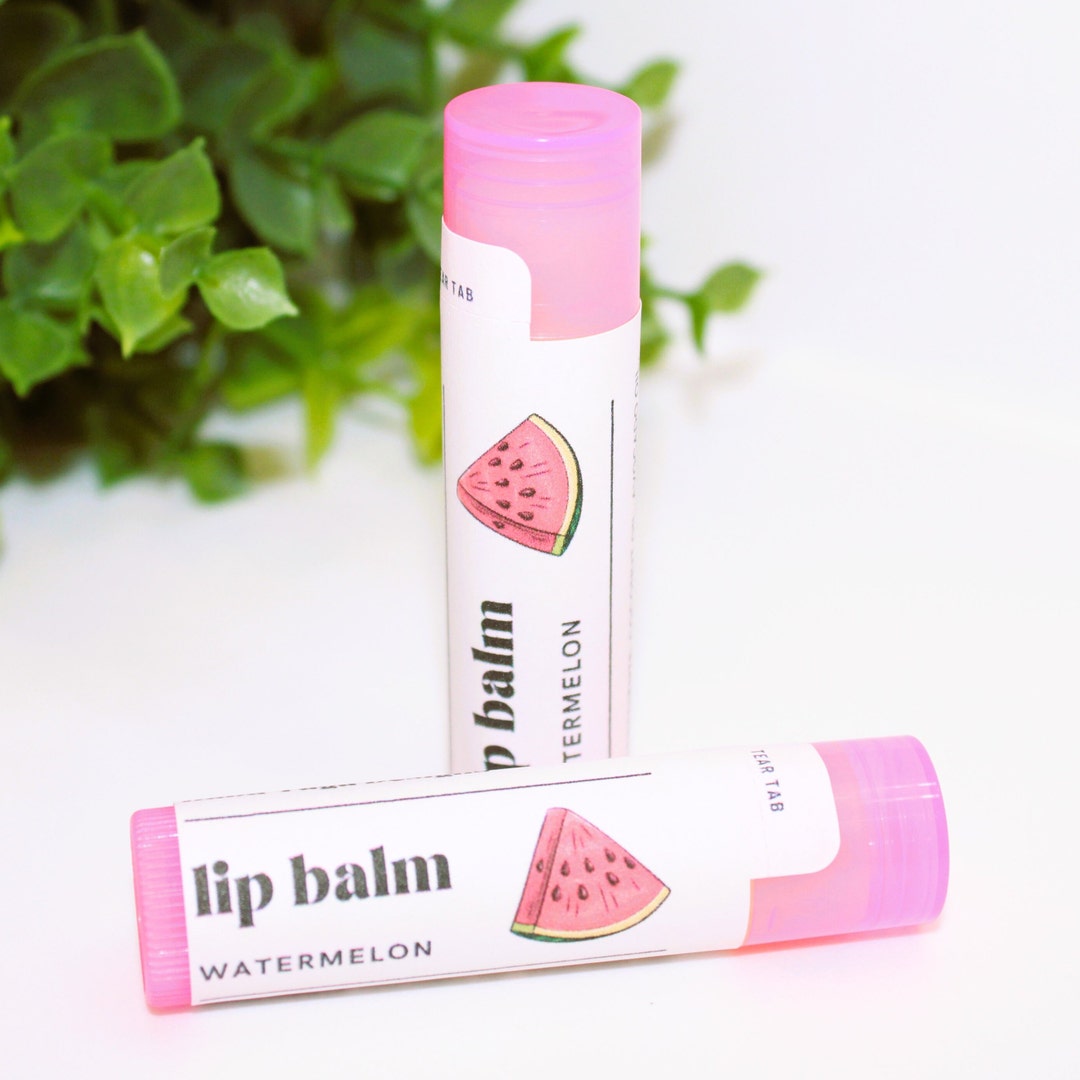 Watermelon Candy Lip Balm, All Natural Lips Care, Flavored Chapstick ...