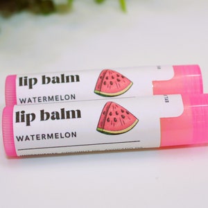 Watermelon Candy Lip Balm, All Natural Lips Care, Flavored Chapstick ...