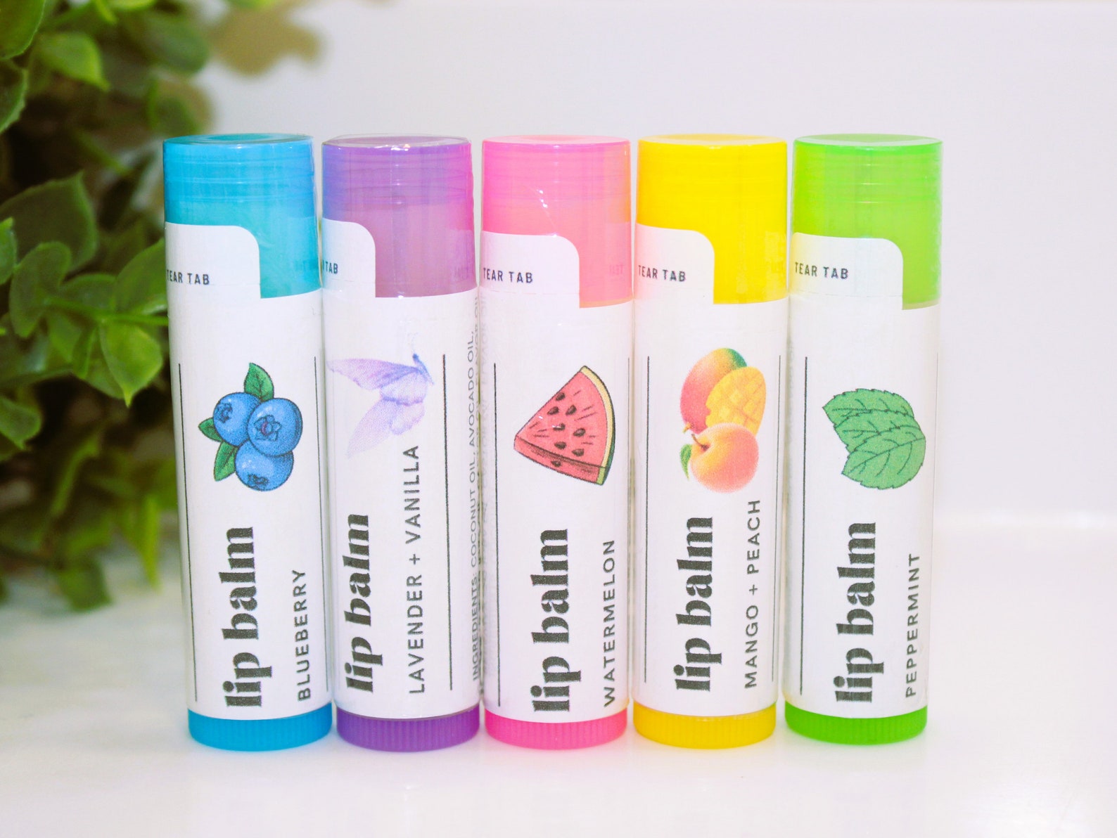 Watermelon Candy Lip Balm, All Natural Lips Care, Flavored Chapstick ...