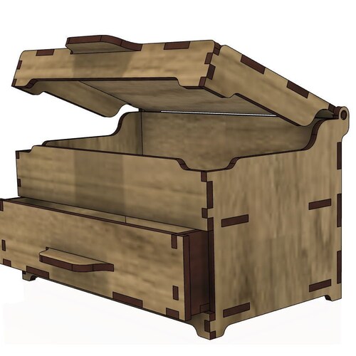 Candle Box 4mm. Laser Cut Files SVG DXF CDR Vector Plans - Etsy