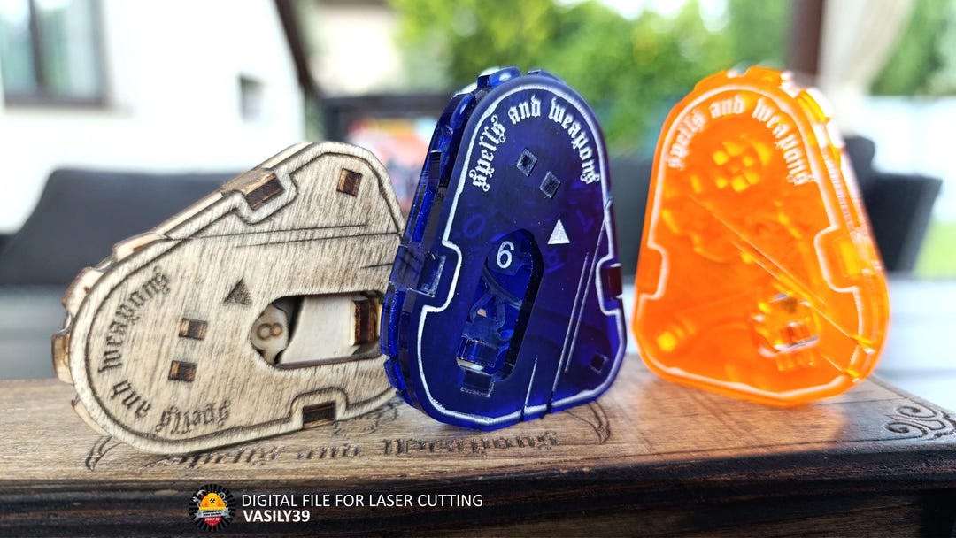 Hp/life Counter Laser Cut Files: SVG, PDF, CDR (digital Product) - Etsy