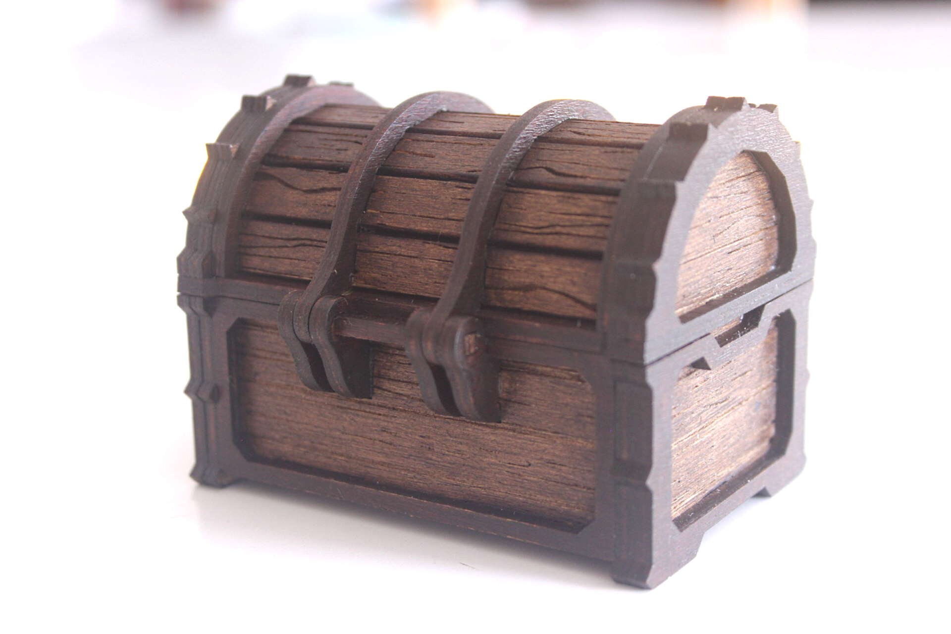 Mini Treasure Chest. 3mm 1/8inch 4mm 4.5mm 5mm. Laser Cut - Etsy