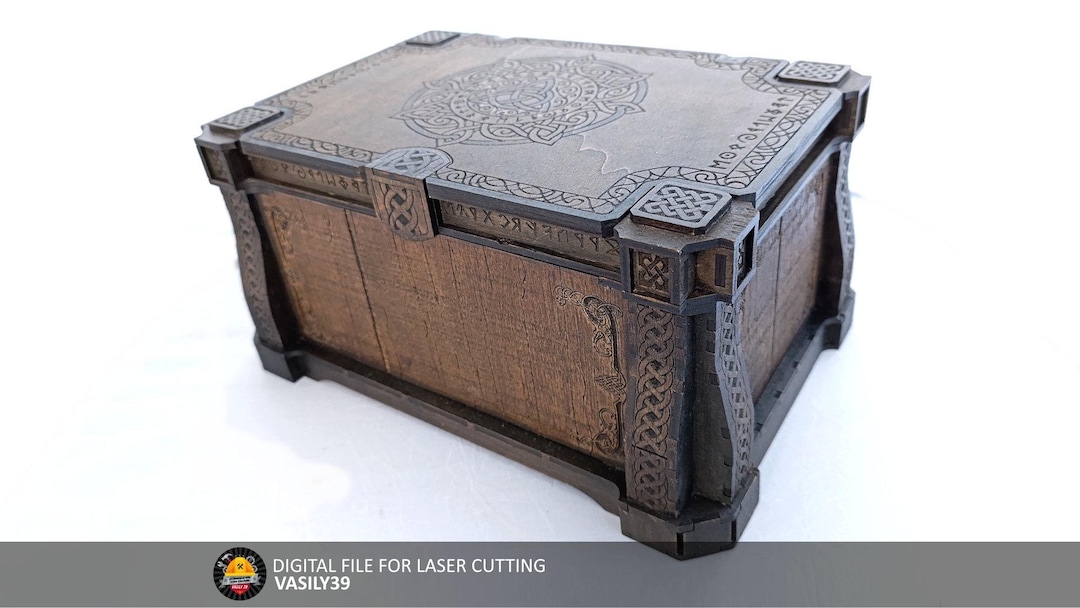 Celtic Box SVG File – Laser Cut Wooden Chest Template (digital Download ...