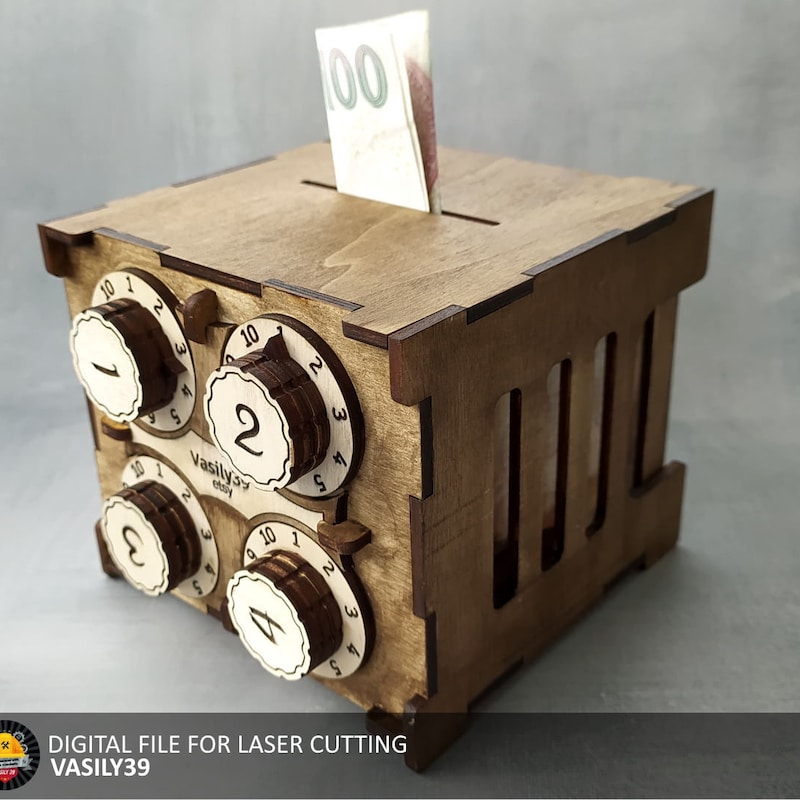 Laser Cut Safe Box Svg - Etsy