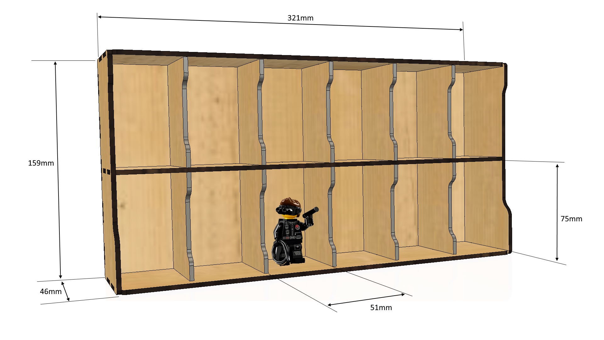 Minifigure Display Stand Laser Cut Files: SVG, DXF, CDR (digital ...