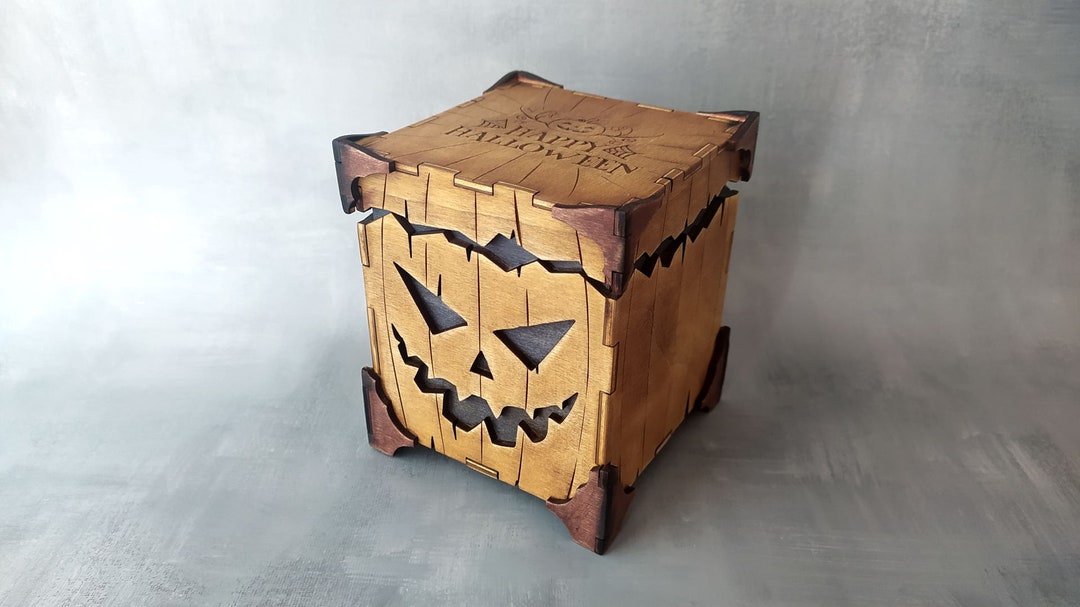 Halloween Candy Box: Laser Cut Files (SVG, PDF, CDR) - Etsy