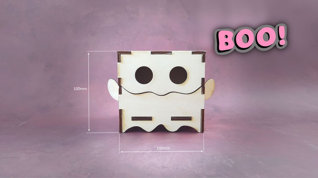 Ghost Box 3mm, 1/8inch, 4mm, 4.5mm, 5mm, 6mm, 1/4inch. Laser Cut Files ...