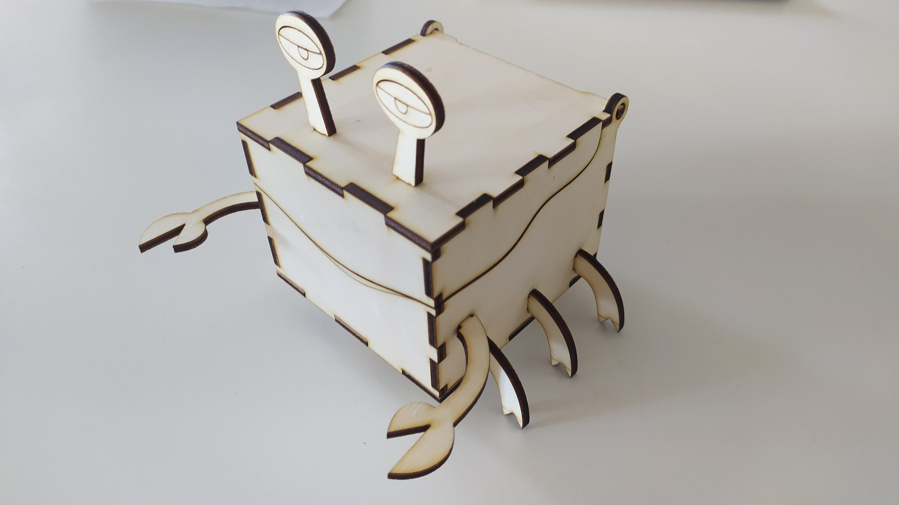 Crab Box. Laser Cut Files SVG DXF CDR Digital Product - Etsy