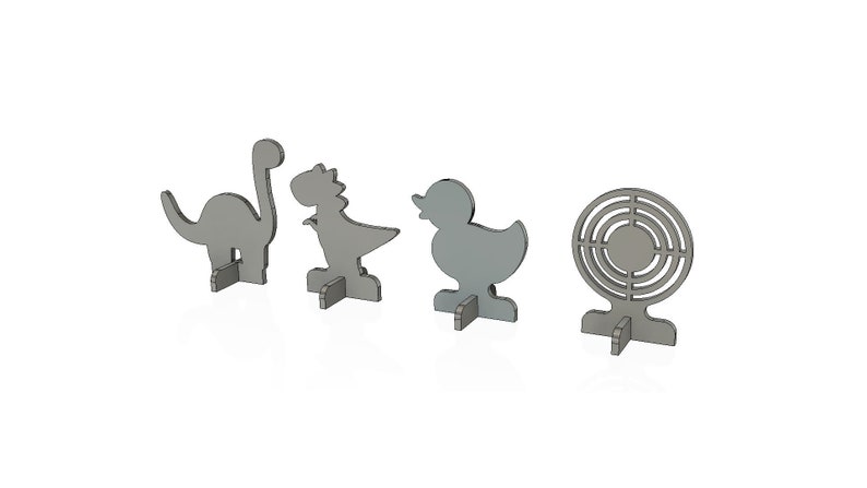 Targets 3mm 4mm. Laser Cut Files SVG DXF CDR Digital - Etsy