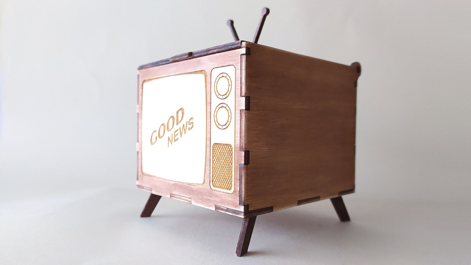 Retro TV Box 3mm, 1/8 Inch. Laser Cut Files SVG, PDF, Cdr Digital ...