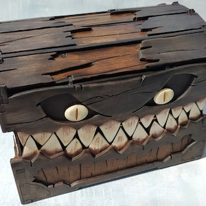 Mimic Chest Laser Cut Files: SVG, PDF, CDR (3-5mm) - Etsy