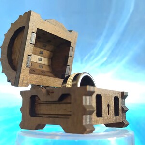 Micro treasure chest. Only 3mm. Laser cut files SVG PDF CDR | Etsy