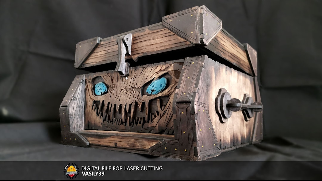 Mimic Chest Laser Cut Files: SVG, PDF, CDR (digital Product) - Etsy