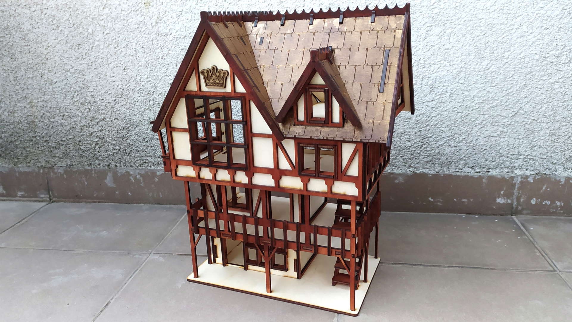 Medieval House 3mm 4mm Plywood. Laser Cut Files SVG PDF CDR - Etsy