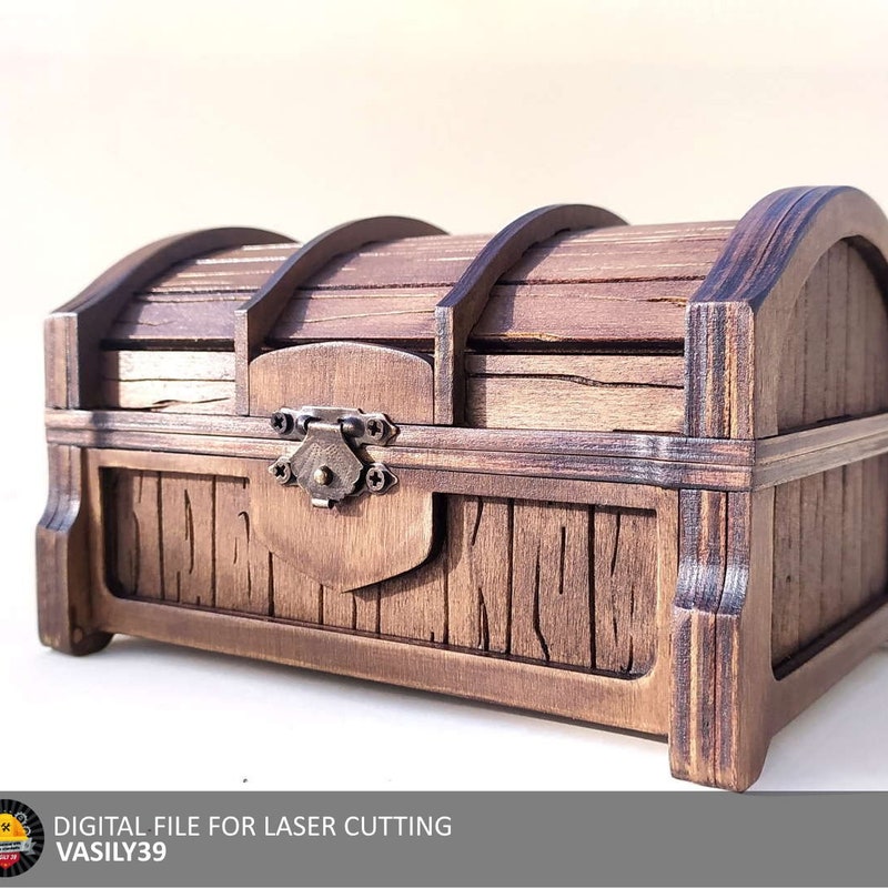Wooden Treasure Chest - Etsy
