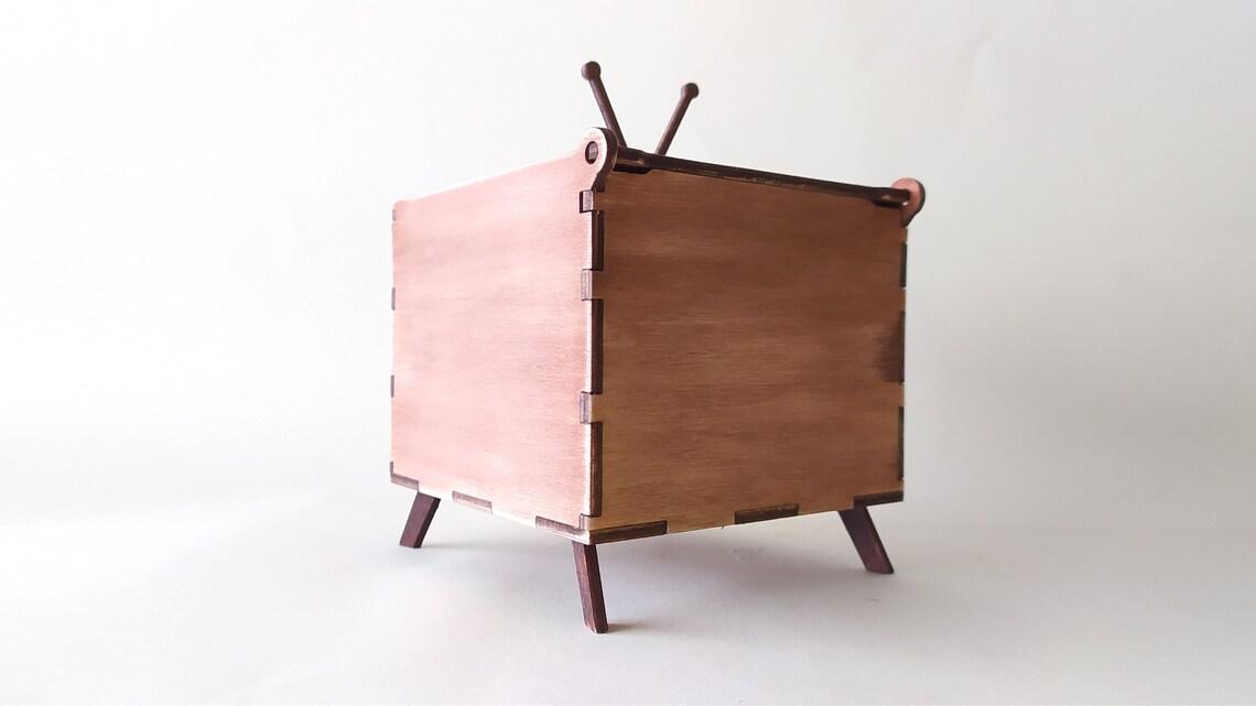 Retro TV Box 3mm 1/8 Inch. Laser Cut Files SVG PDF Cdr - Etsy