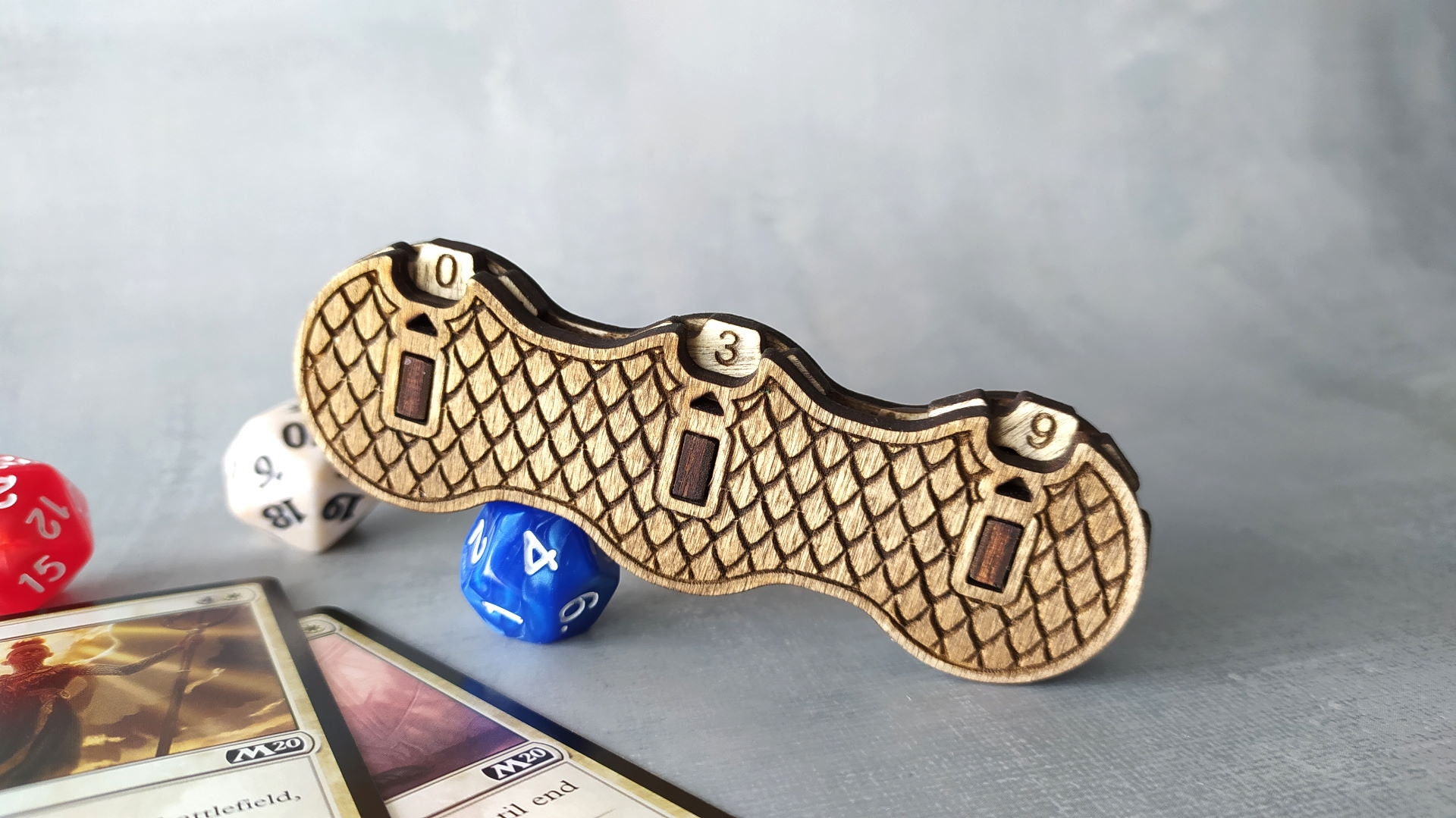 3 Digits Hp/life Counter. 3mm, 3.175mm, 4mm. Laser Cut Files SVG, PDF ...