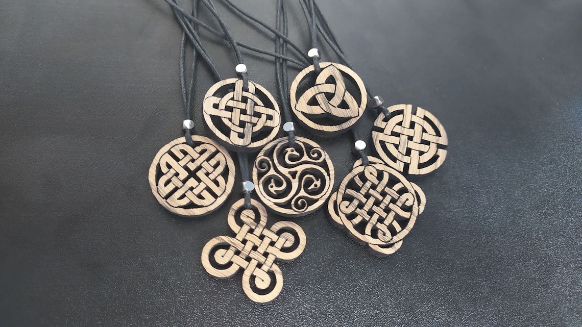 7 Celtic Knots Pendant. Laser Cut Files SVG PDF CDR Digital - Etsy