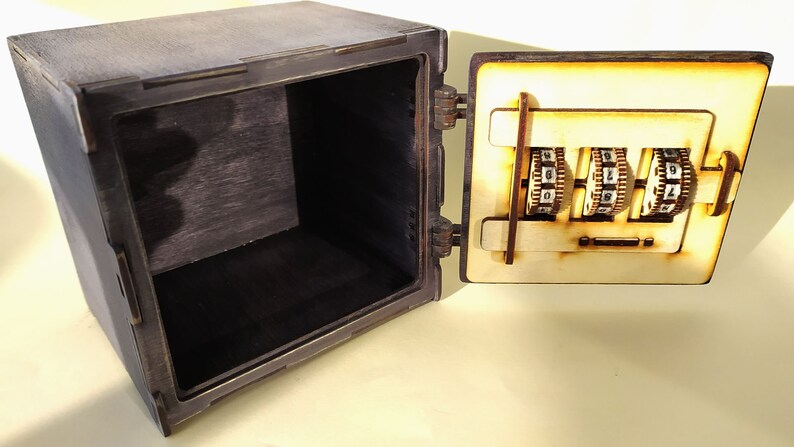 Safe With Combination Lock. 1/8inch 3.175mm. Laser Cut Files - Etsy