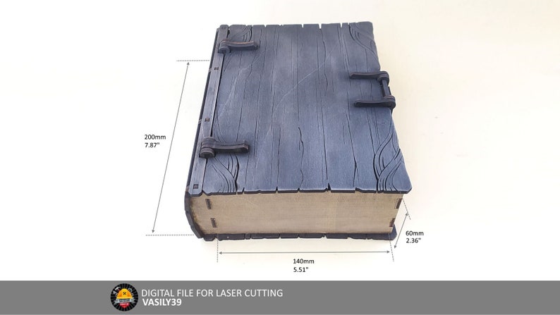 Magnetic Book Box Laser Cut Files: SVG, PDF, CDR (digital Download) - Etsy