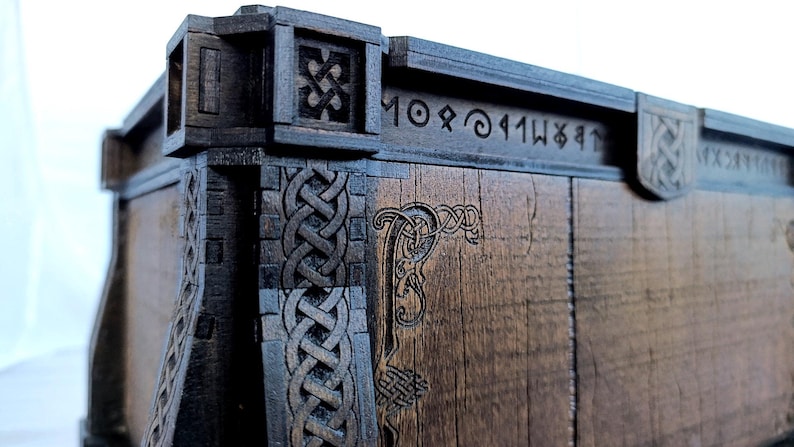 Celtic Box SVG File – Laser Cut Wooden Chest Template (digital Download ...