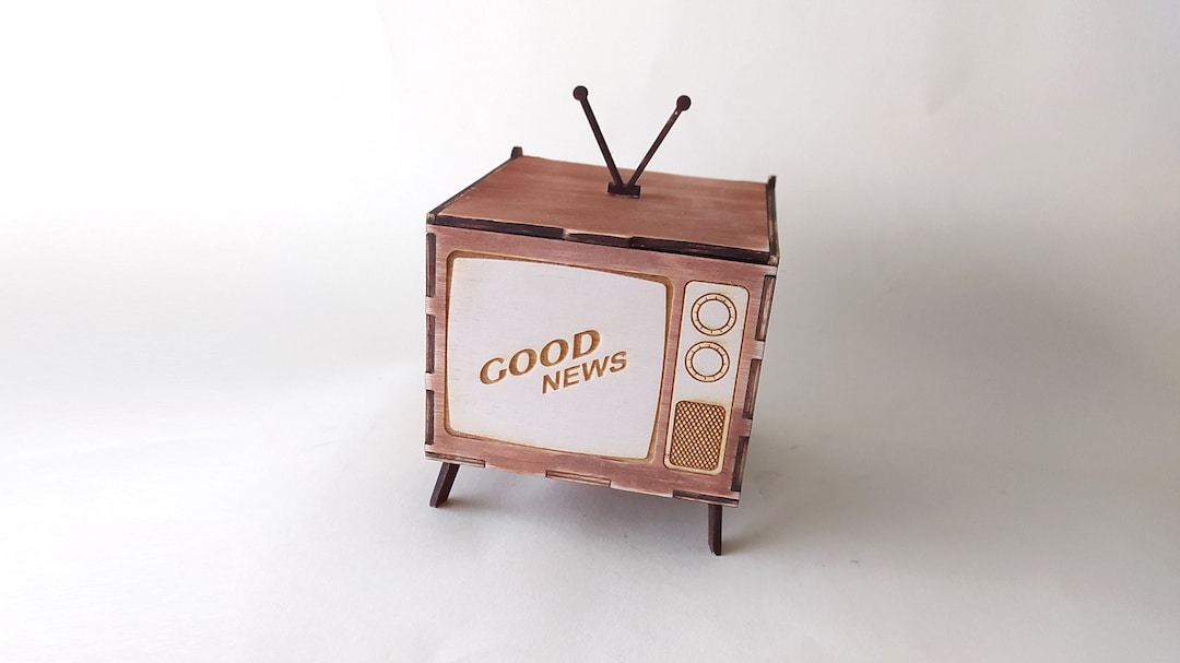 Retro TV Box 3mm, 1/8 Inch. Laser Cut Files SVG, PDF, Cdr Digital ...