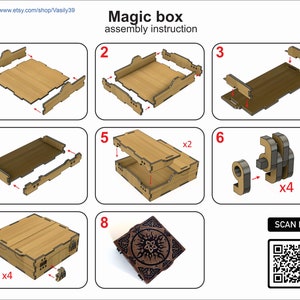 Magical Ornament Box Laser Cut Files: SVG, DXF, CDR (digital Product ...