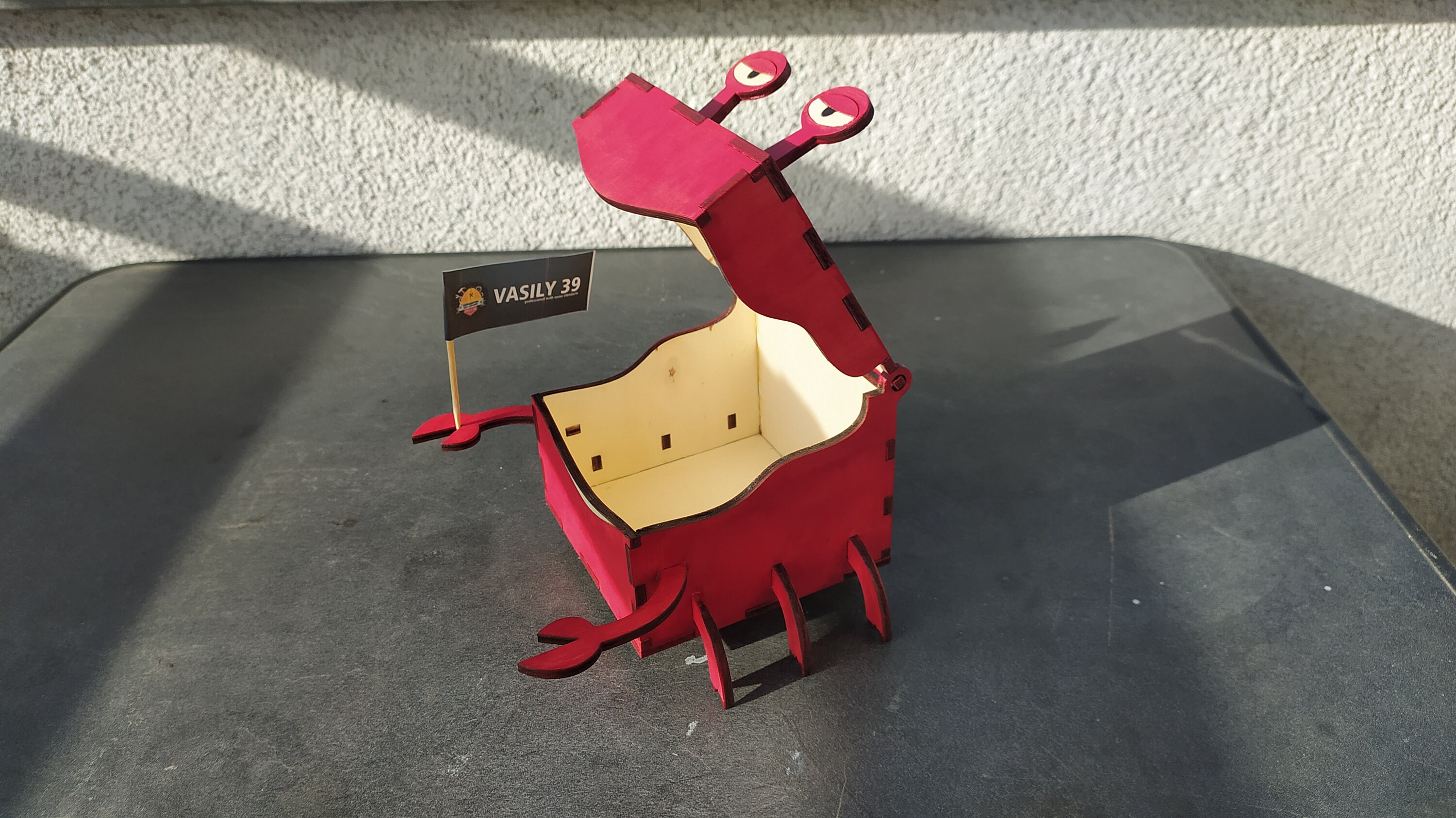 Crab Box. Laser Cut Files SVG DXF CDR Digital Product - Etsy