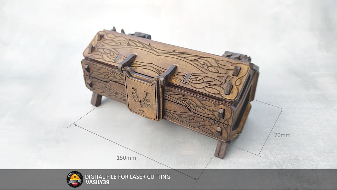 Vampire Chest Laser Cut Files: SVG, PDF, CDR (3-6mm Plywood) - Etsy