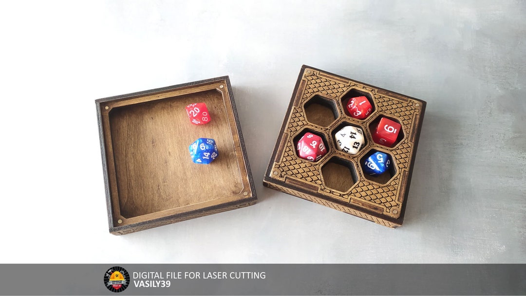 Laser Cut Dice Box SVG: CNC Files for D&D, RPG (digital Product) - Etsy