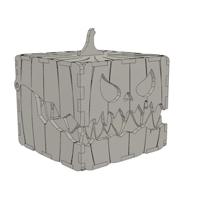 Halloween Monster Box Laser Cut Files: SVG, PDF, CDR (digital Product ...