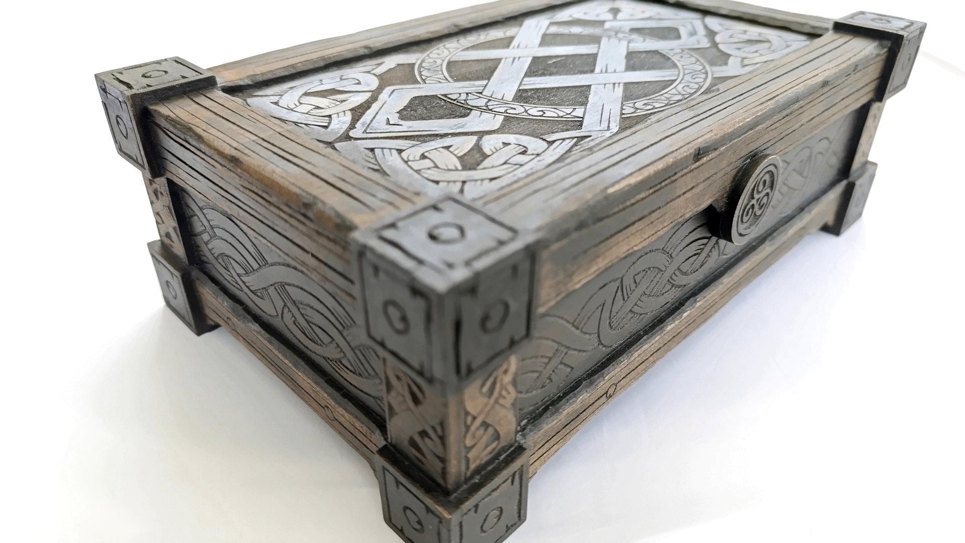 Celtic Knot Box Laser Cut File: Engraved Storage Box SVG (digital ...