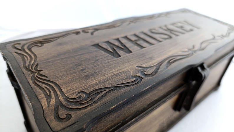 Laser Cut Whiskey Box Files: SVG, PDF, CDR (digital) - Etsy