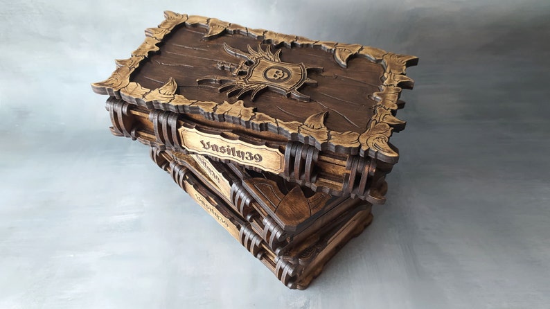 Book Box 8 for Board Games. 3mm 1/8inch 3.6mm 4mm 4.5mm. - Etsy