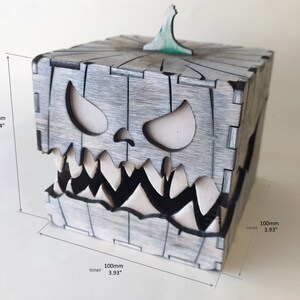 Halloween Monster Box Laser Cut Files: SVG, PDF, CDR (digital Product ...