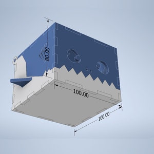 Shark Box 3mm, 3.175mm, 4mm, 5mm. Laser Cut Files SVG, DXF, CDR Digital ...