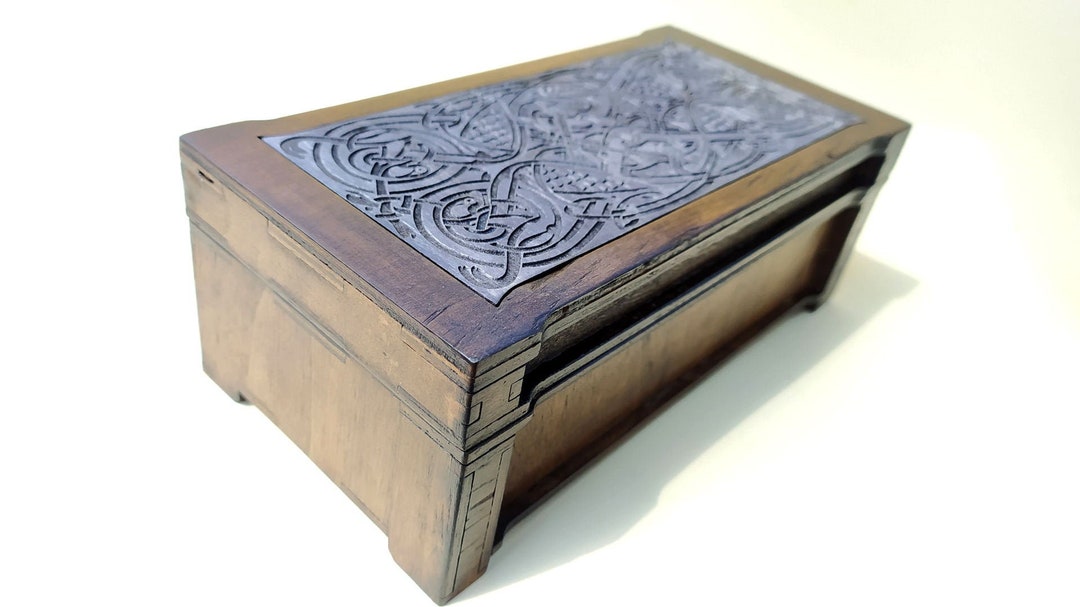 Celtic Dragon Box, Laser Cut Files SVG PDF (digital Product) - Etsy