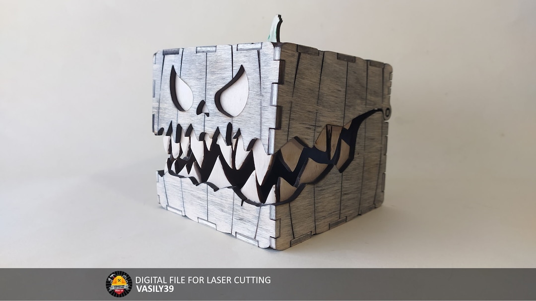 Halloween Monster Box Laser Cut Files: SVG, PDF, CDR (digital Product ...