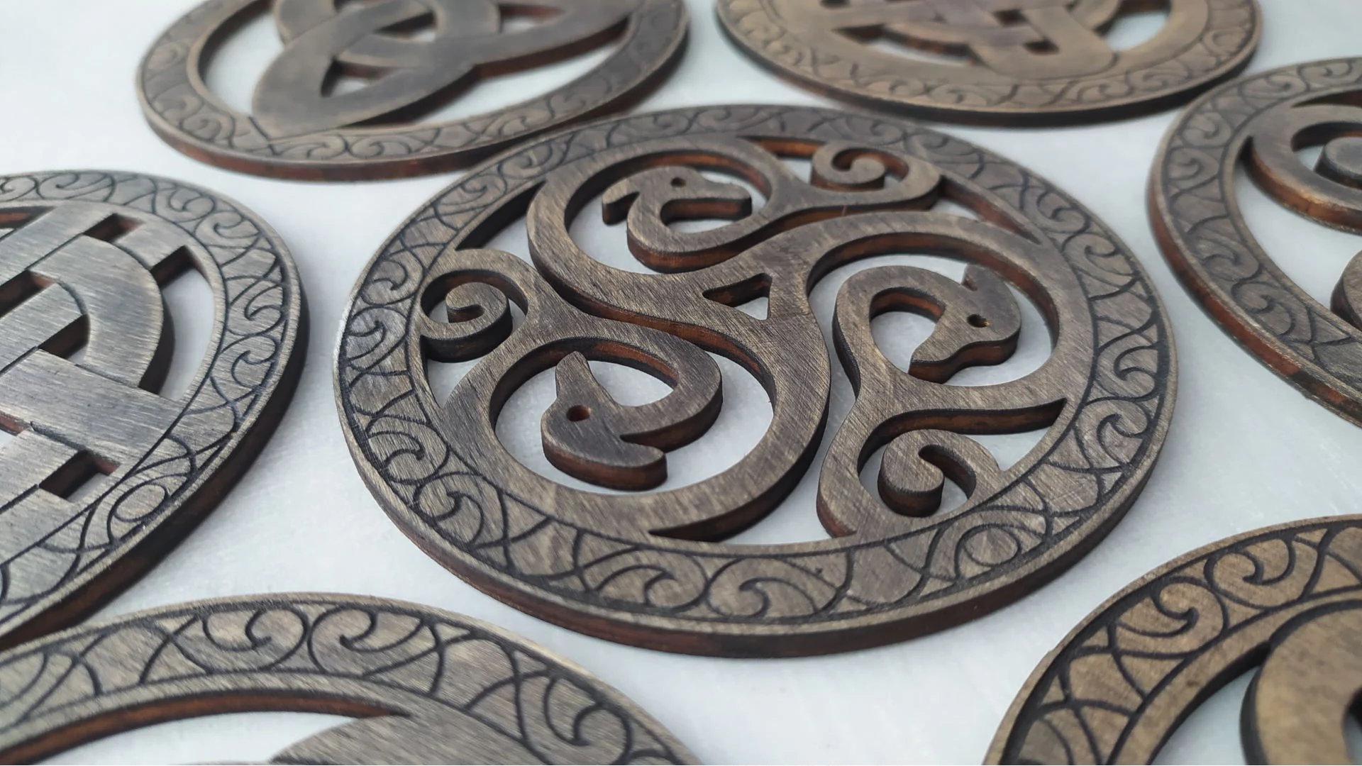 Coaster Set 00235. Laser Cut Files SVG, PDF, CDR Digital Product - Etsy