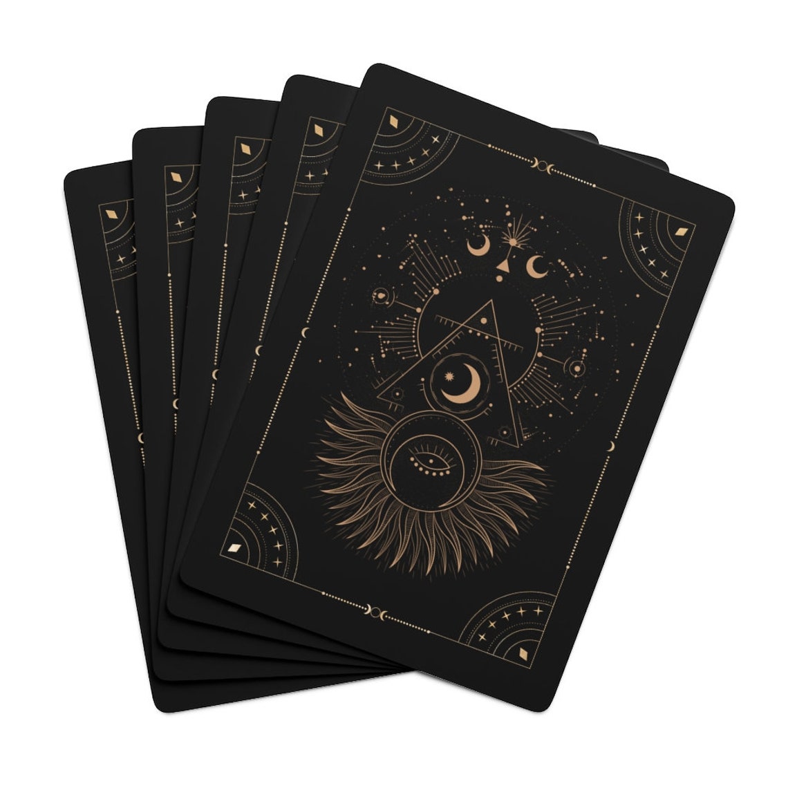 Celestial Black and Gold Cards - Etsy