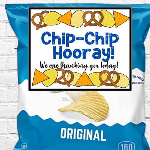 Chips Thank You Tag PRINTABLE Teacher Appreciation Chip Chip - Etsy