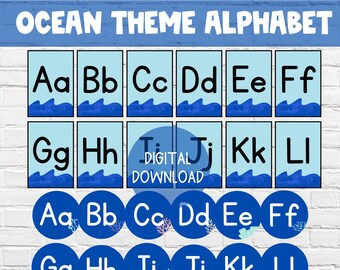 Alphabet Poster Manuscript Handwriting Chart Homeschool - Etsy