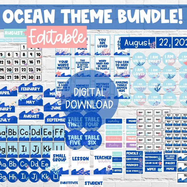 Ocean Theme Classroom - Etsy