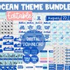 Ocean Theme Alphabet Chart DIGITAL DOWNLOAD Sea Theme Printable ABC ...