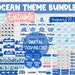 Ocean Theme Alphabet Chart DIGITAL DOWNLOAD Sea Theme Printable ABC ...