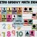 Retro Groovy Elementary Math Signs Boho Retro Math Posters DIGITAL ...