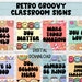 Retro Groovy Classroom Signs Boho Retro Classroom Decor - Etsy