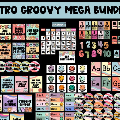 Groovy Classroom Decor Newsletters - Etsy