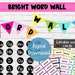 Classroom Brights Word Wall DIGITAL DOWNLOAD Bright Color - Etsy
